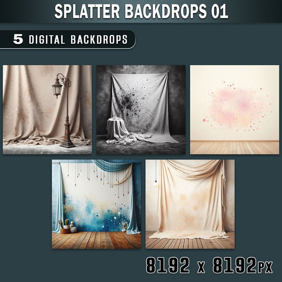 Backdrops - Splatter 01 - High Resolution - Digital - Etsy