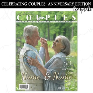 Celebrating Couples- Anniversary Edition- Magazine Cover Template ...