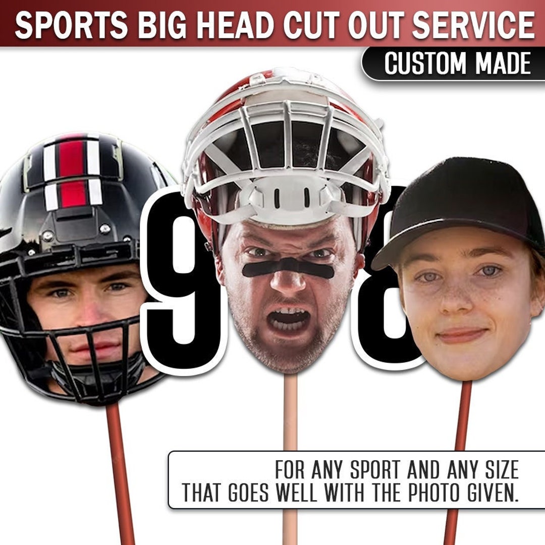 Sports Big Head Cut Out- Custom Made - Etsy