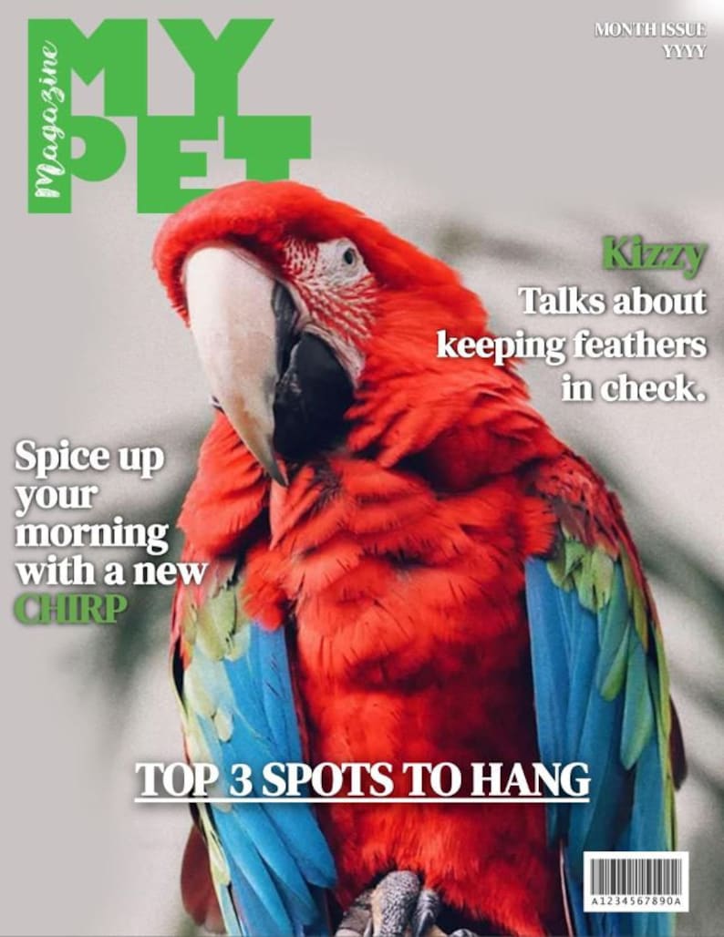 My Pet Magazine- Magazine Cover Template- Custom- High Quality- Google ...
