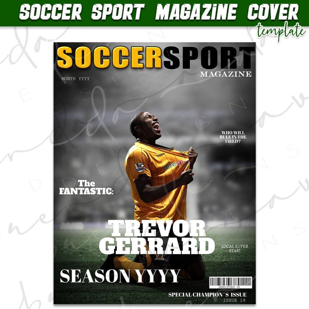 Sports Magazine Cover Template