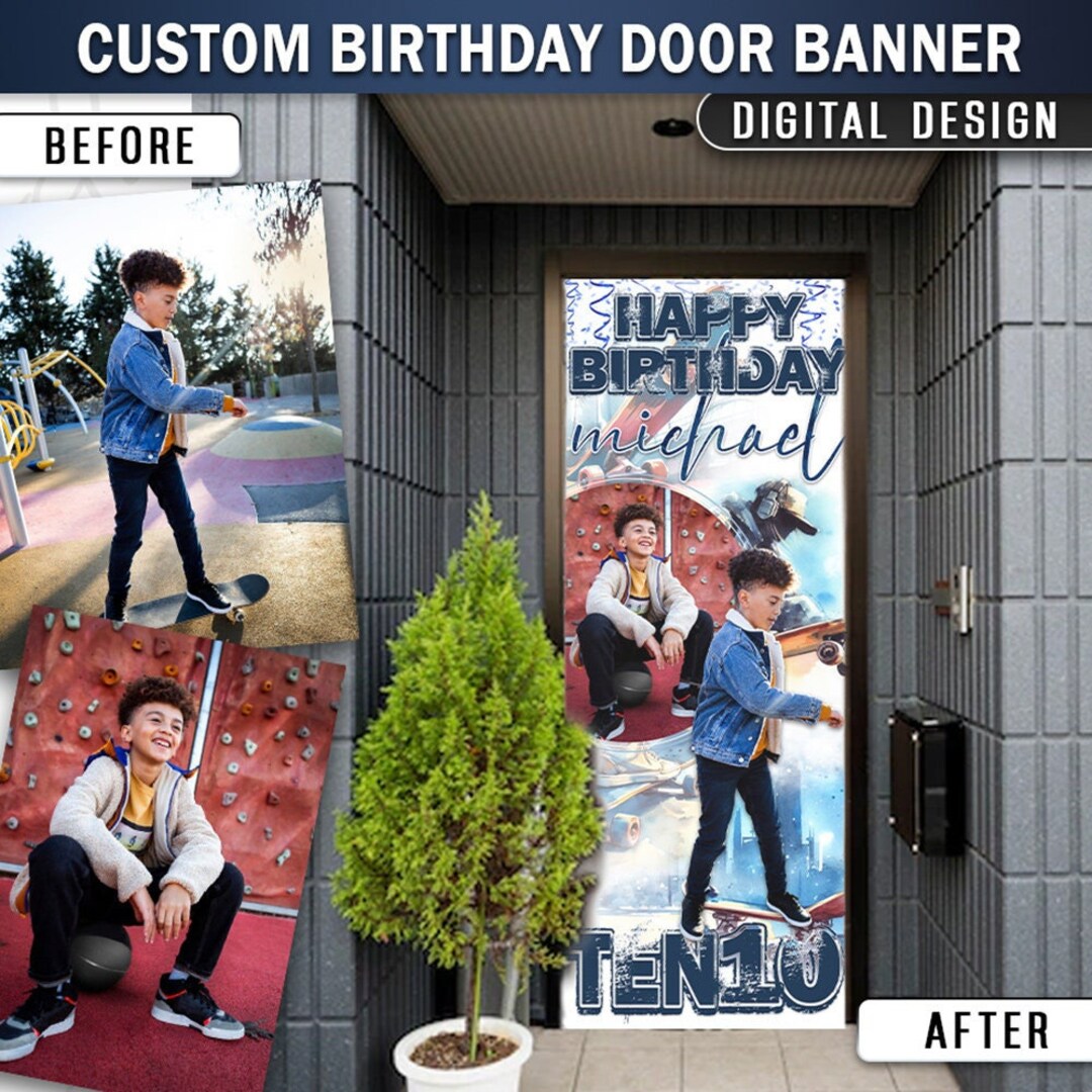 Custom Door Banner: Birthday - Etsy