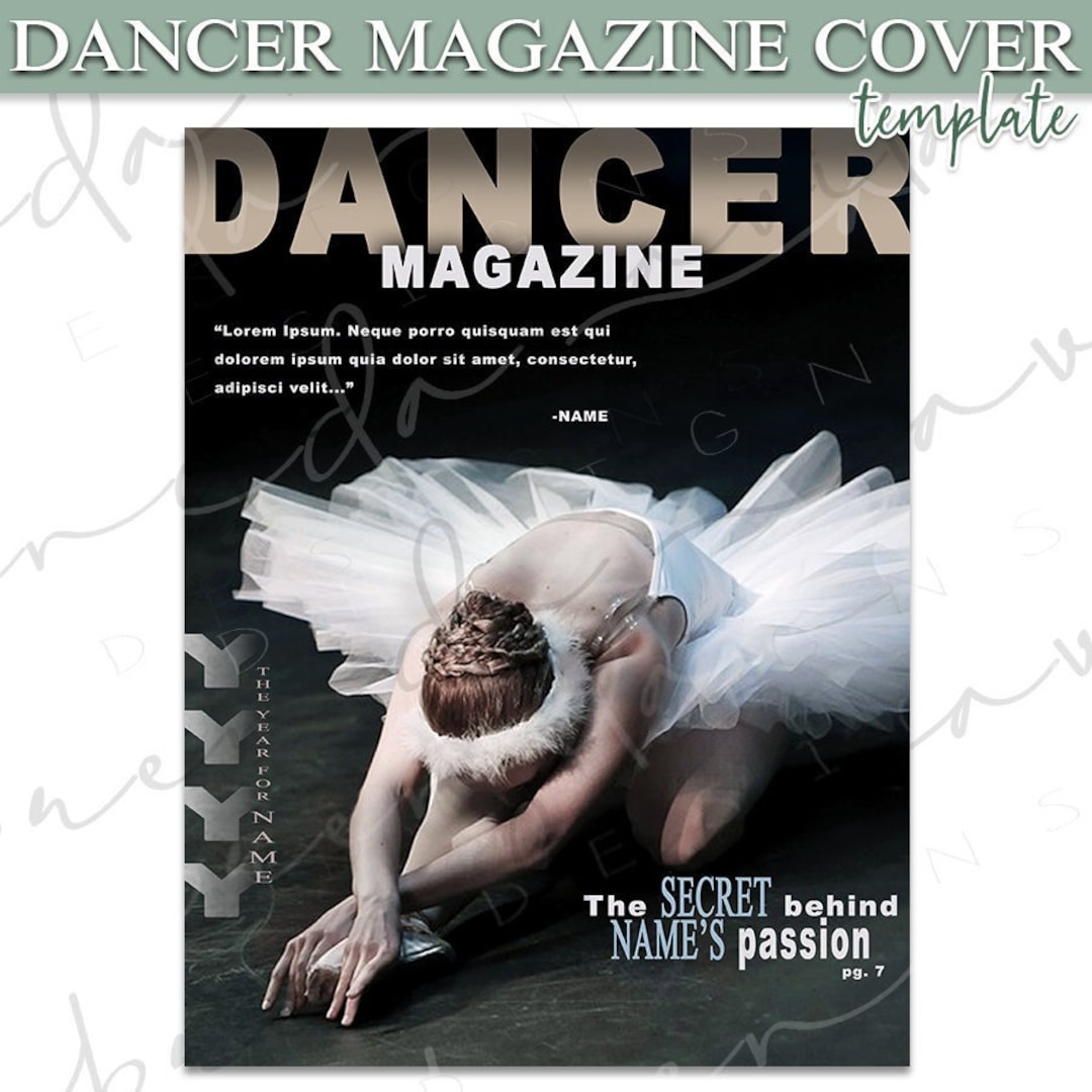 Dancer Magazine Cover - Etsy