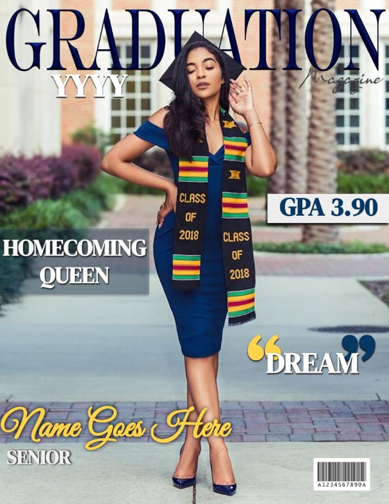 Graduation Cover Page Template Graduate Google Slides High - Etsy