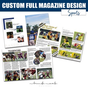 For ALL SPORTS Full Magazine Custom Digital Design High Quality ...
