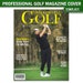 Professional Golf Magazine Cover Template- Edit- Digital Instant ...