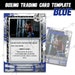 Boxing Trading Card Template- Blue & Black- Google Slides- Sports- Edit ...