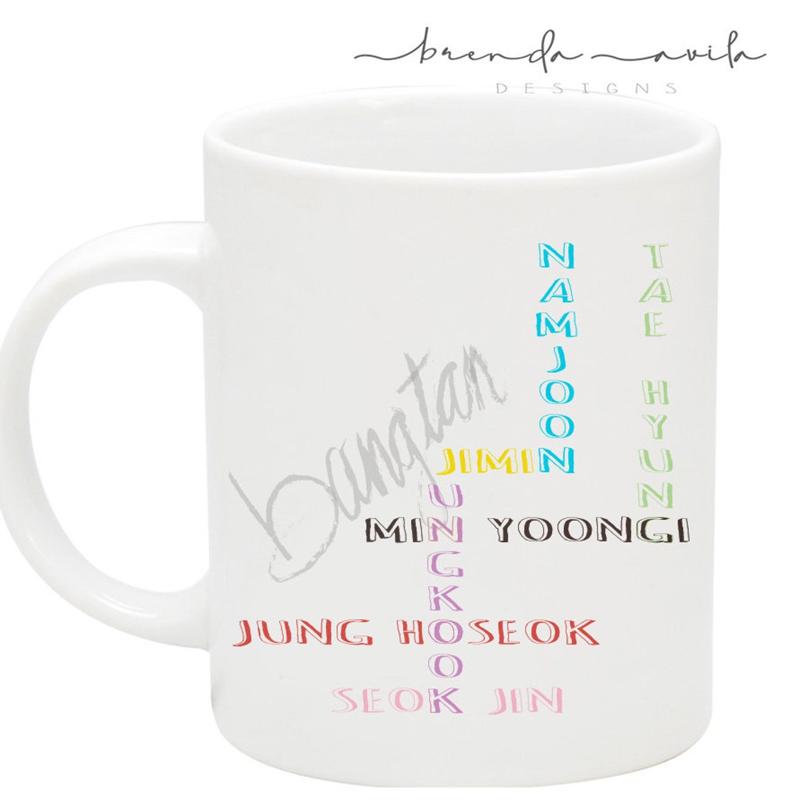 BTS Names SVG File - Etsy UK
