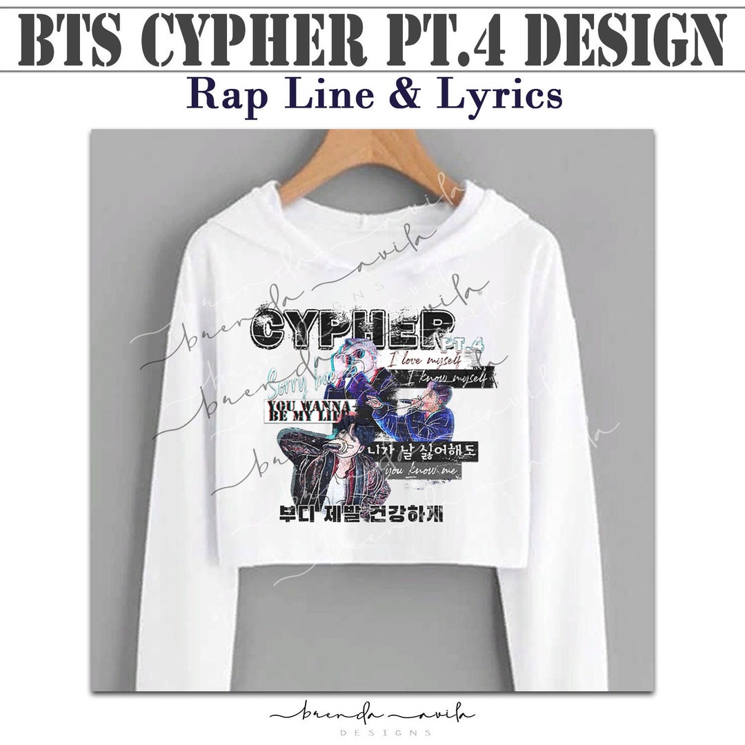 BTS Cypher Pt.4 Rap Line & Lyrics PNG Design - Etsy