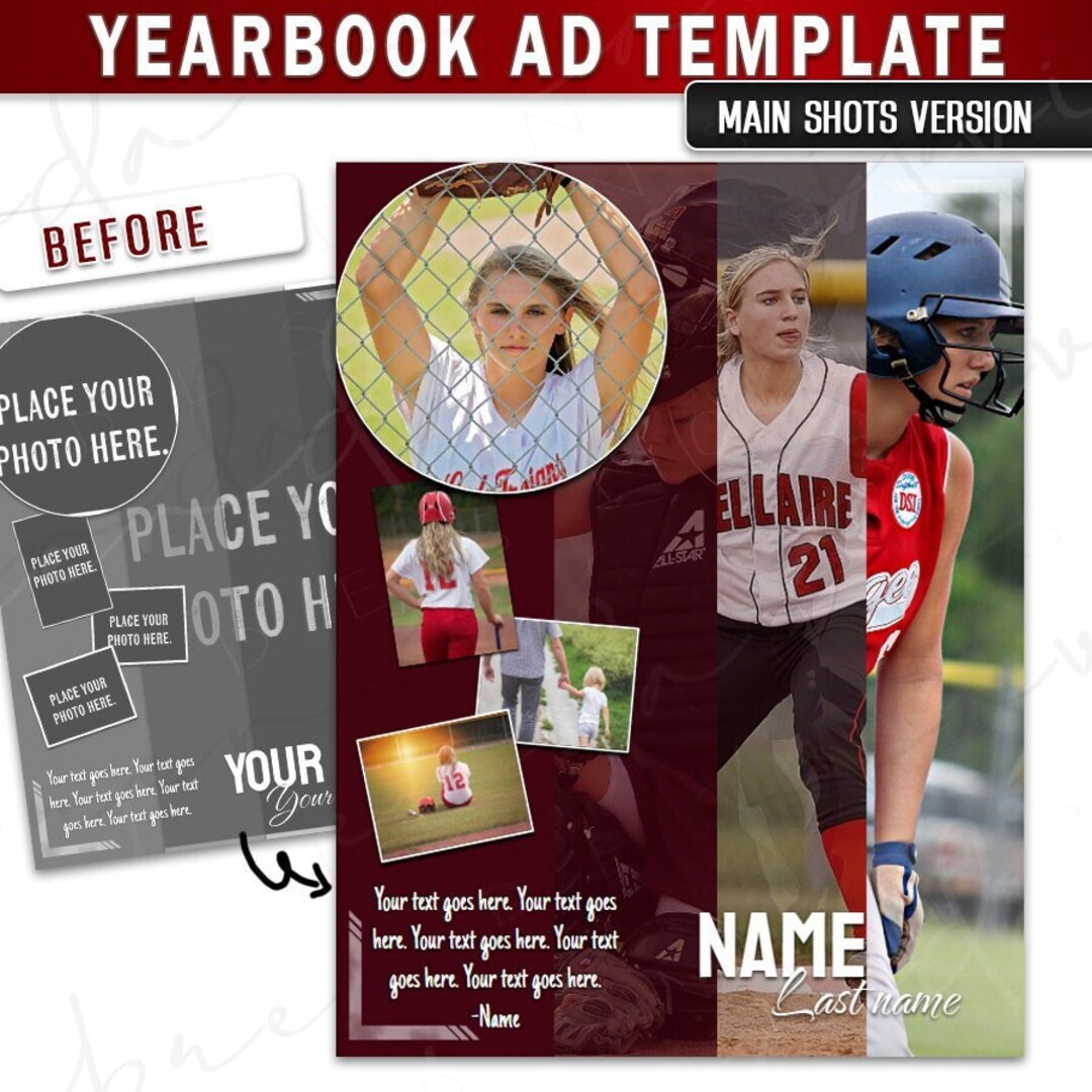 Yearbook Ad Template- ALL SPORTS - Main Shots Version - Google Slides ...
