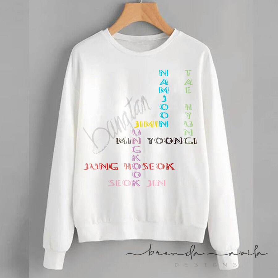 BTS Names SVG File - Etsy UK