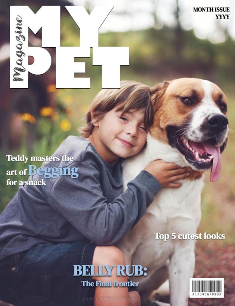 My Pet Magazine- Magazine Cover Template- Custom- High Quality- Google ...