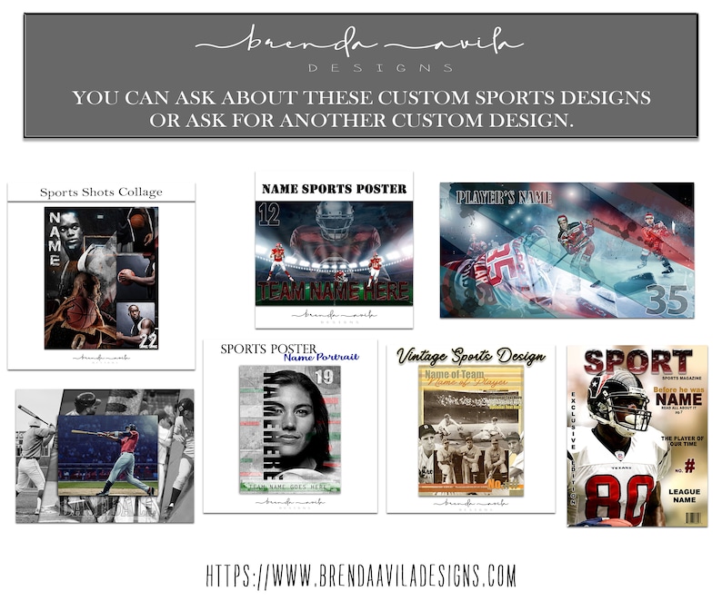 Sports Collage Custom Made | Etsy