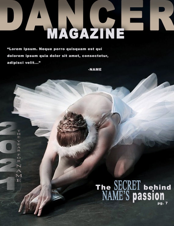 Dancer Magazine Cover | Etsy