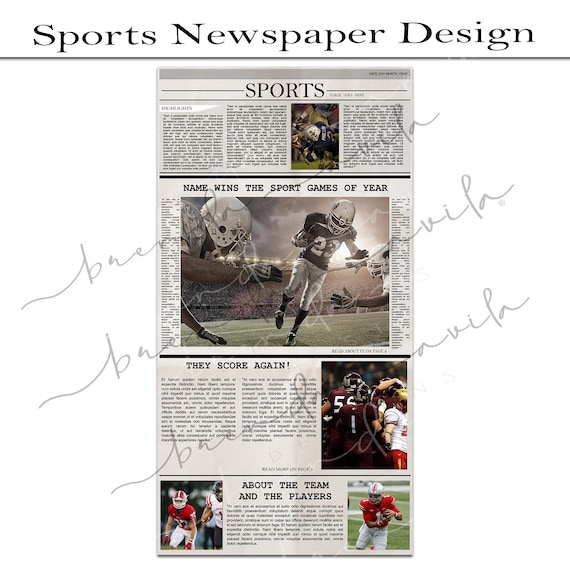 Newspaper Front Page Layout Design