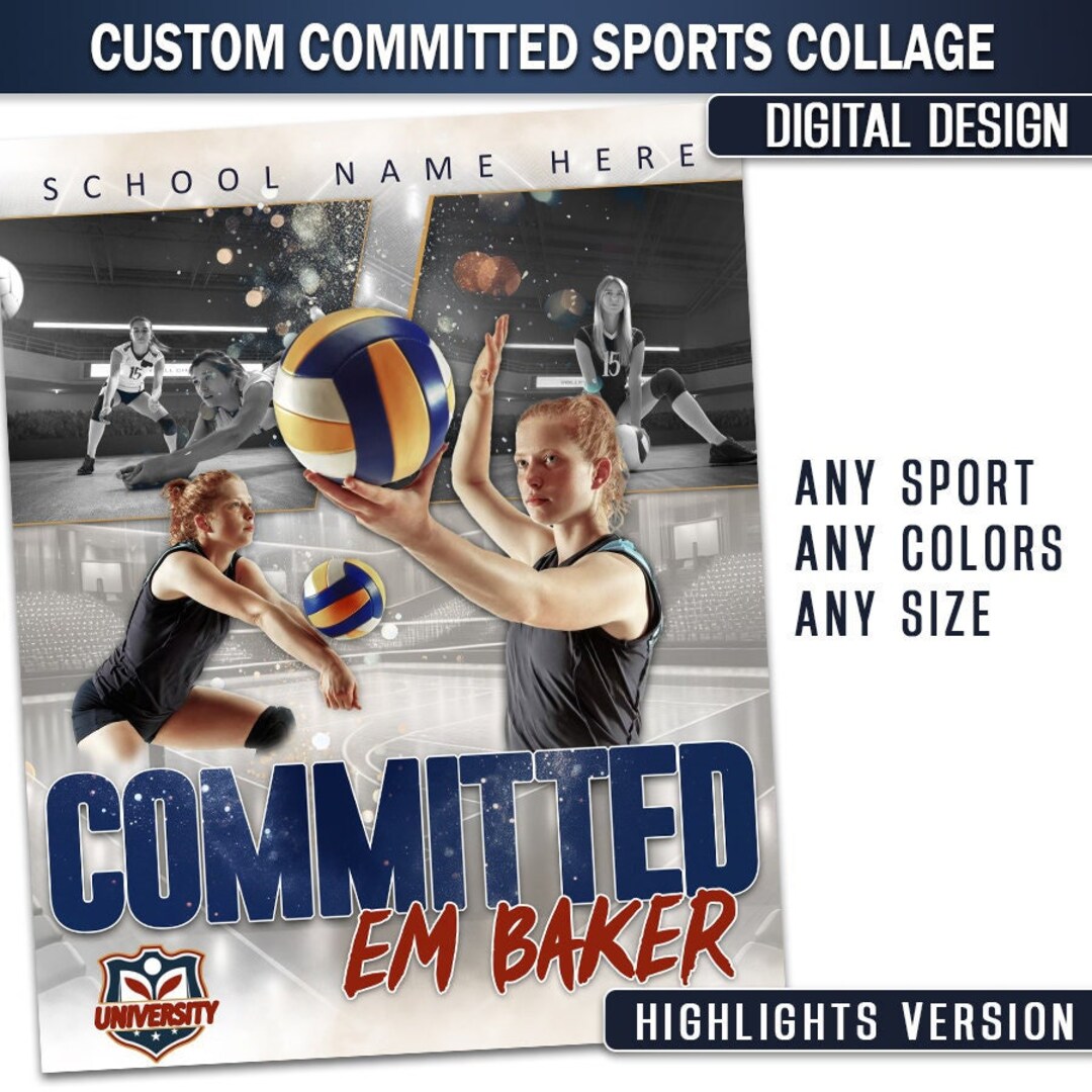 Committed Poster- Highlights Version - Custom Made- All Sports - Etsy