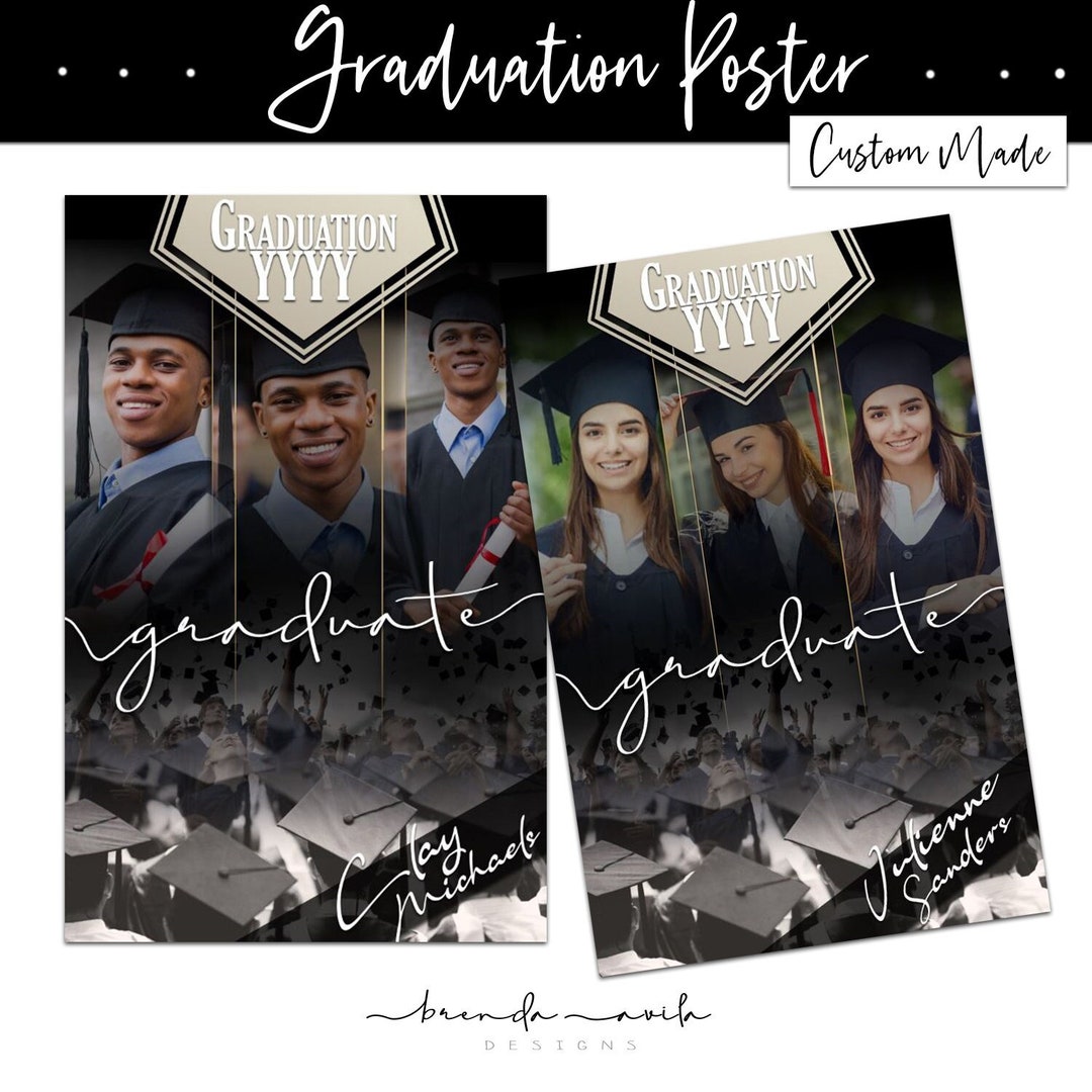 Graduation Poster- Custom Made- High Quality - Etsy