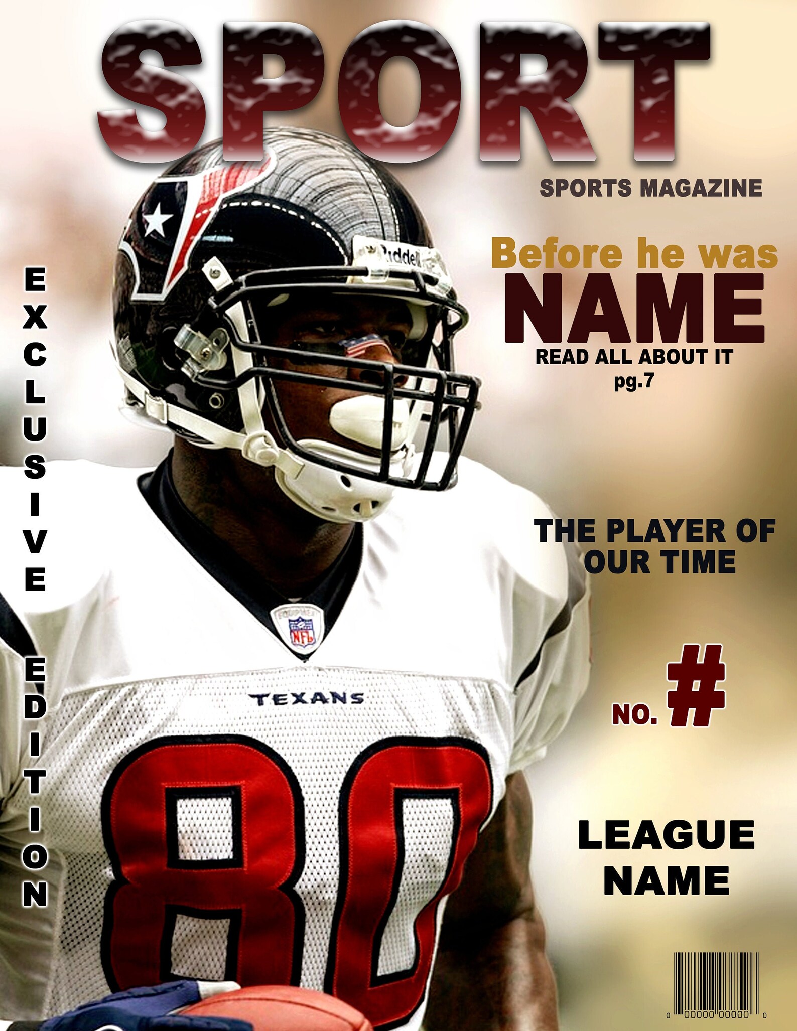 Sports Magazine Cover | Etsy