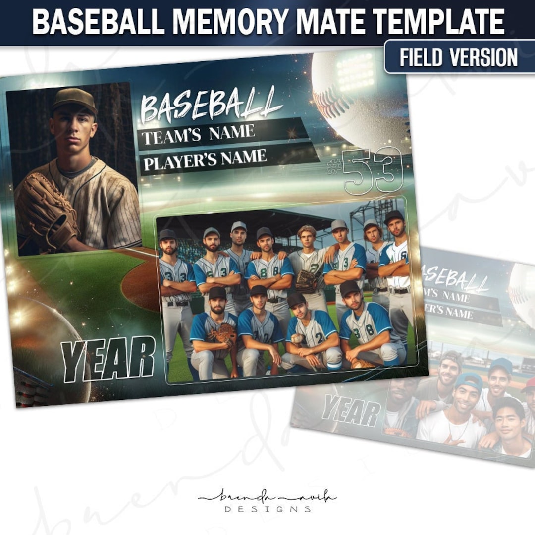 Memory Mate Template - Baseball - Field Version - Google Slides - Etsy