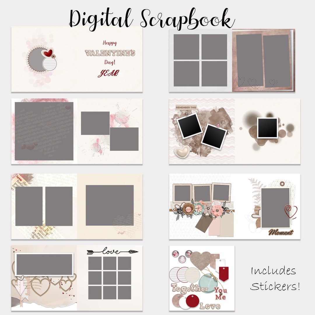 Valentine's Day Digital Album- Love- Google Slides- Template- Edit ...