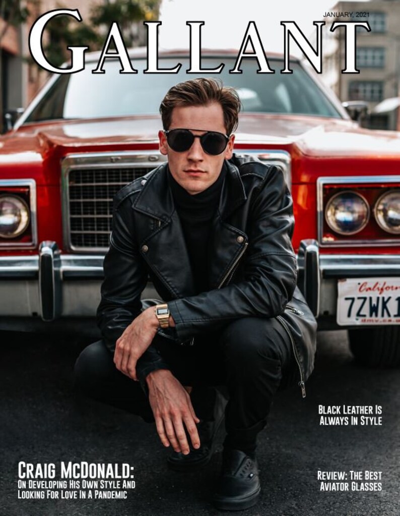 Gallant Magazine Cover Template- High Quality - Etsy