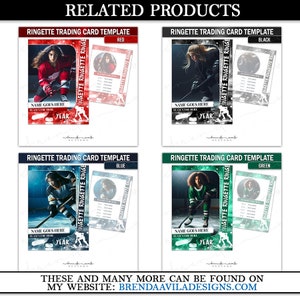 Ringette Trading Card Template - Google Slides- High Resolution ...