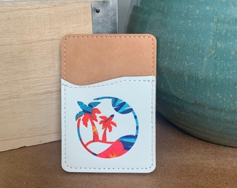 Palm Tree Leather Wallet - Etsy