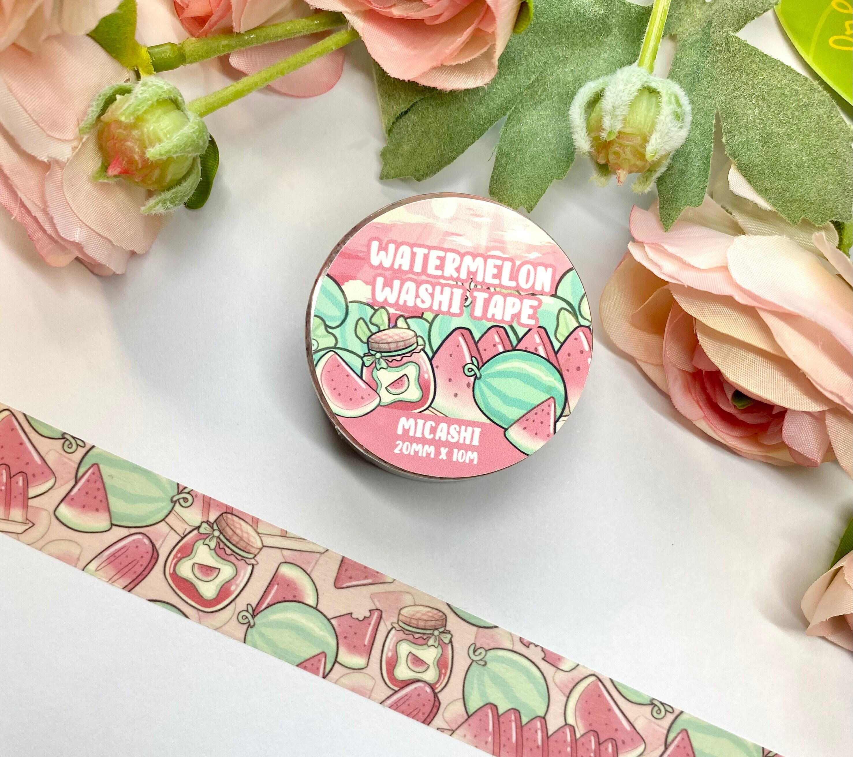 Kawaii Cute Watermelon Washi Tape Art Scrapbooking - Etsy