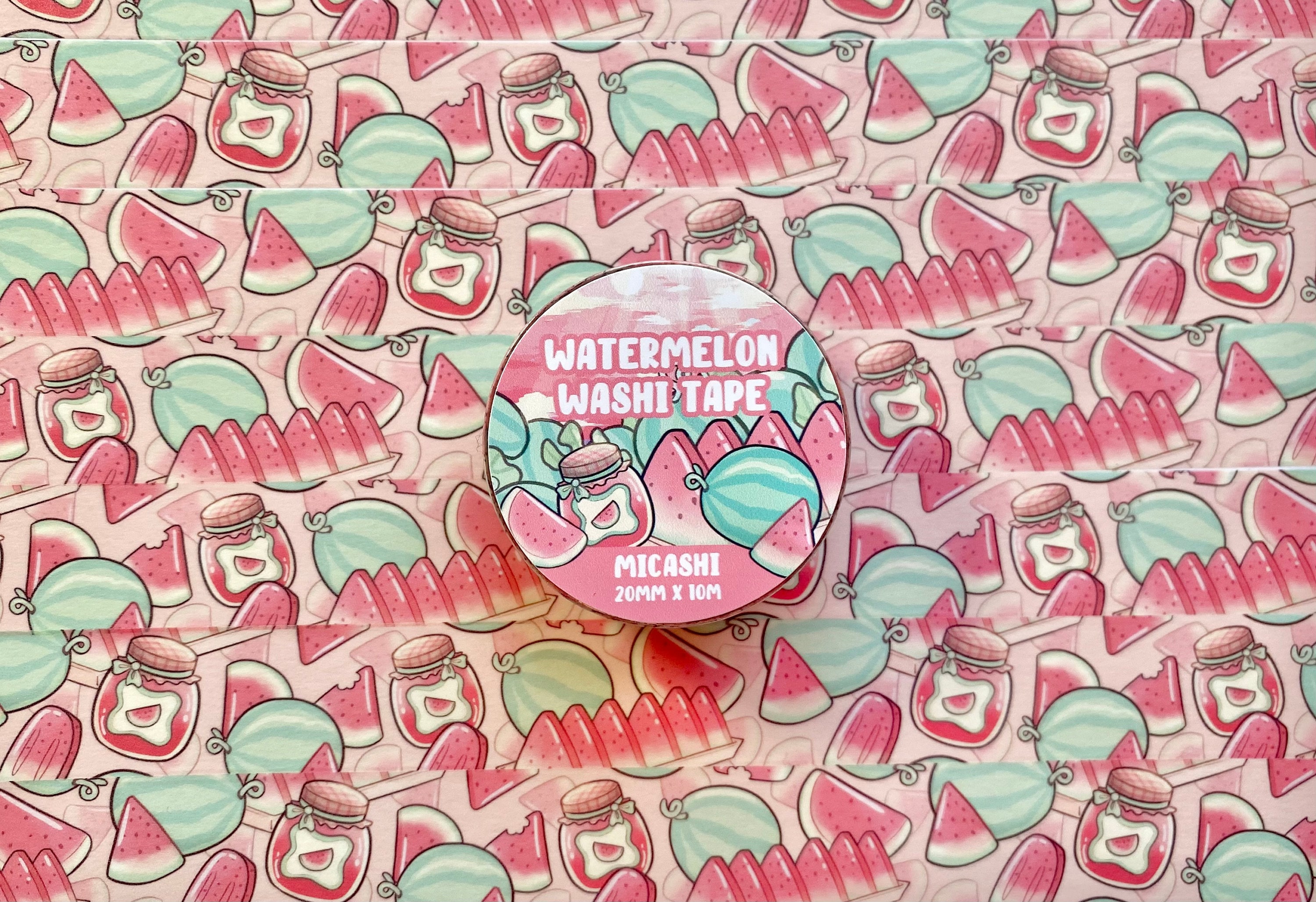 Kawaii Cute Watermelon Washi Tape Art Scrapbooking - Etsy