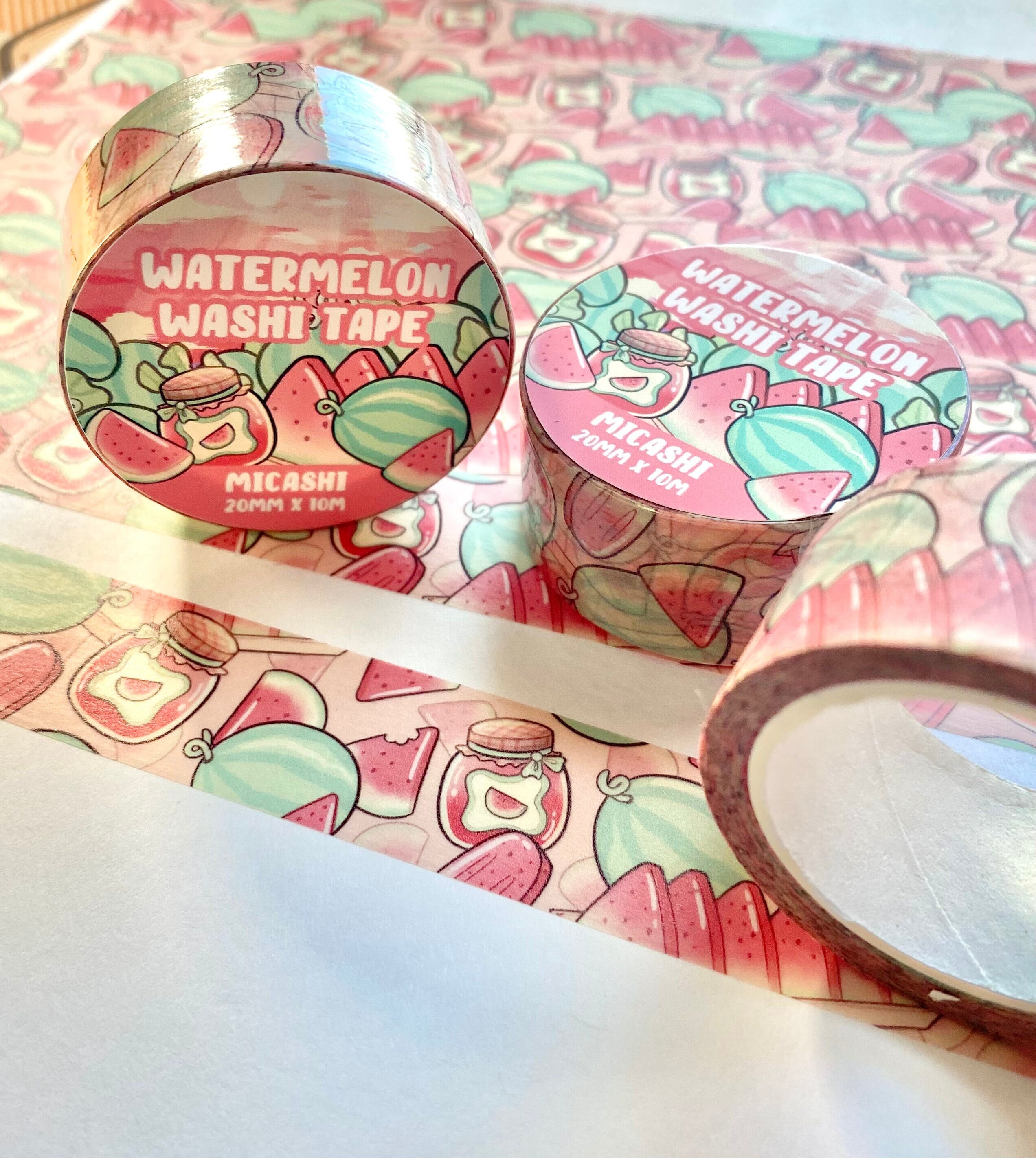Kawaii Cute Watermelon Washi Tape Art Scrapbooking - Etsy