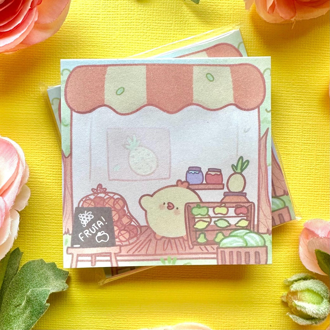 Pipa Fruit Shop Sticky Notes | Cute Stationery - Etsy