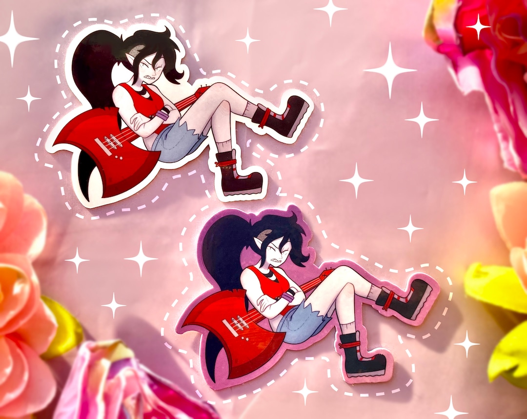 Vamp Queen Vinyl Sticker | Adventure Time | Glossy Waterproof Die Cut ...