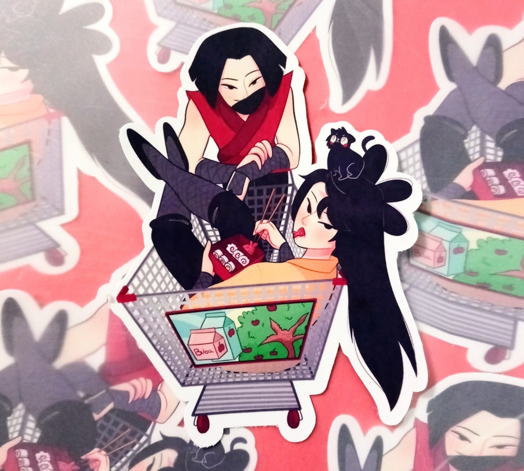 Ninjas Vinyl Sticker Glänzender wasserfester gestanzter Aufkleber ...