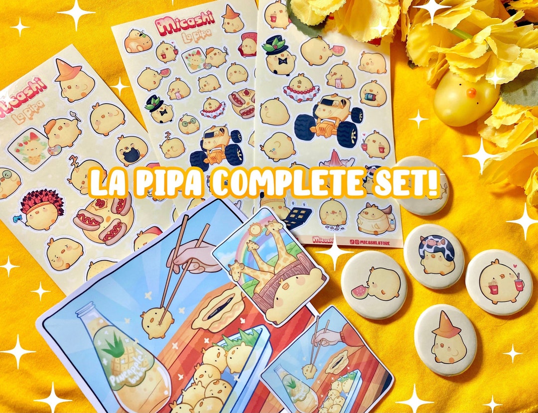 La Pipa Complete Set :D Stickers Button Badges and Art - Etsy