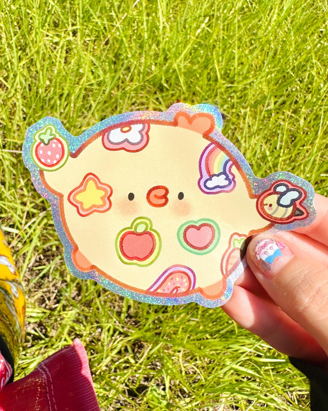 Stickers Collector Pipa Vinyl Sticker - Glitter Dots Holographic - Etsy