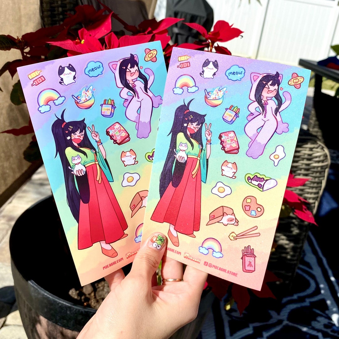 Kawaiicore! Cute Cats Lover Sticker Sheet! | Vinyl Stickers | Kawaii ...