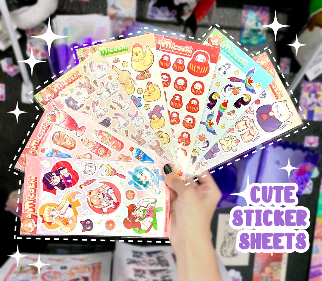 Cute Sticker Sheets | Vinyl Stickers Pack | Kawaii Stickers ...