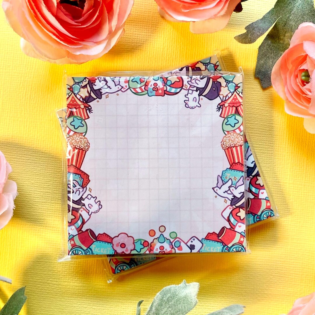 Circuscore! Sticky Notes | Cute Stationery - Etsy