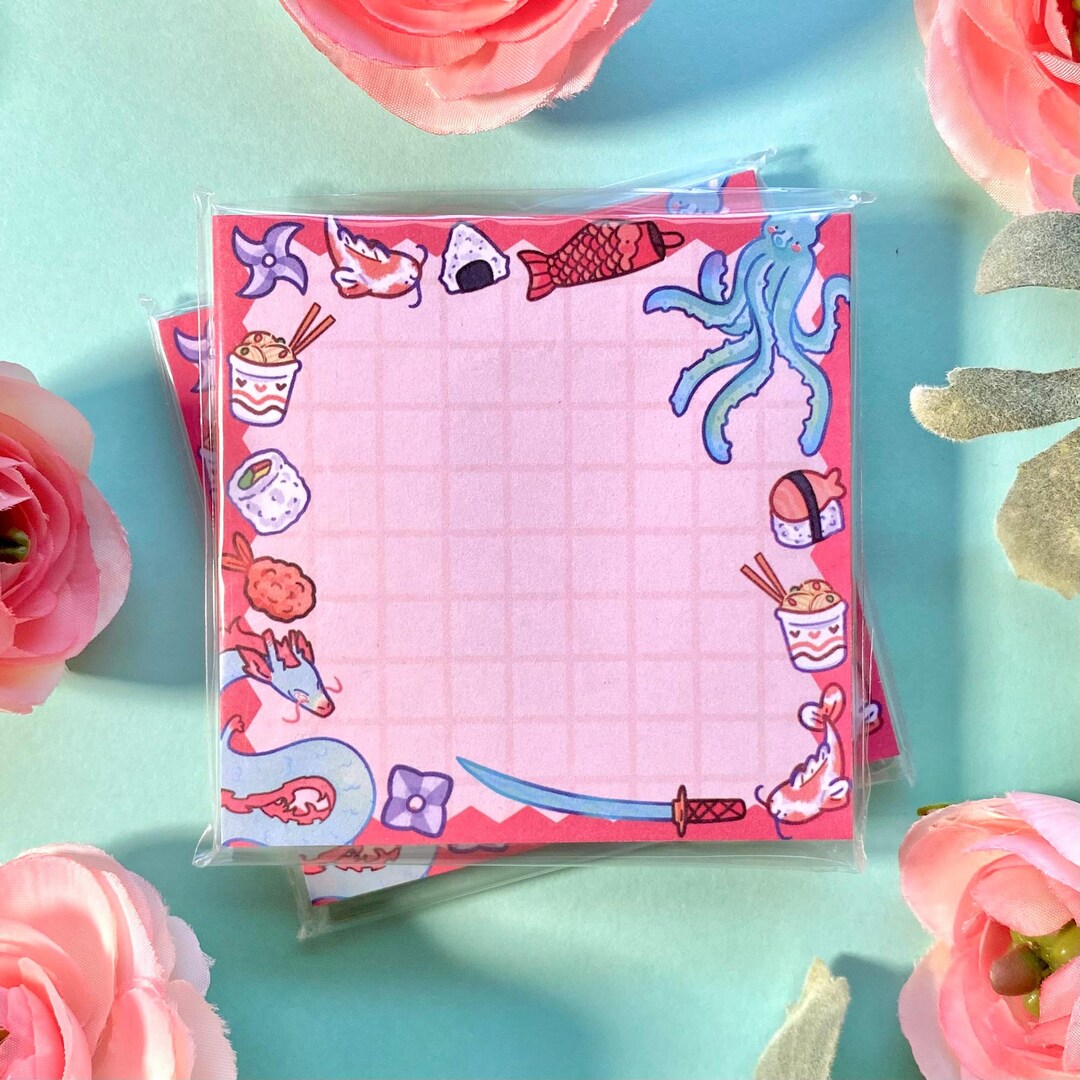 Ninja ! Sticky Notes | Cute Stationery - Etsy