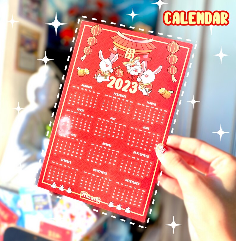 Cute Lunar New Year 2023 Sticker Sheets Year of the Rabbit - Etsy