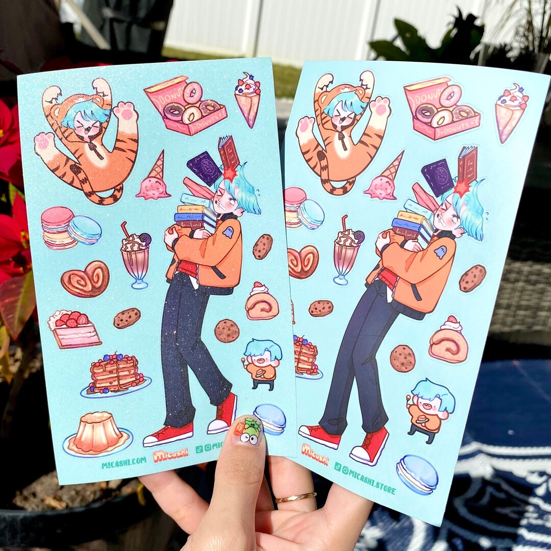 Candycore Sweet Candy Boy Sticker Sheet Vinyl Stickers Kawaii ...