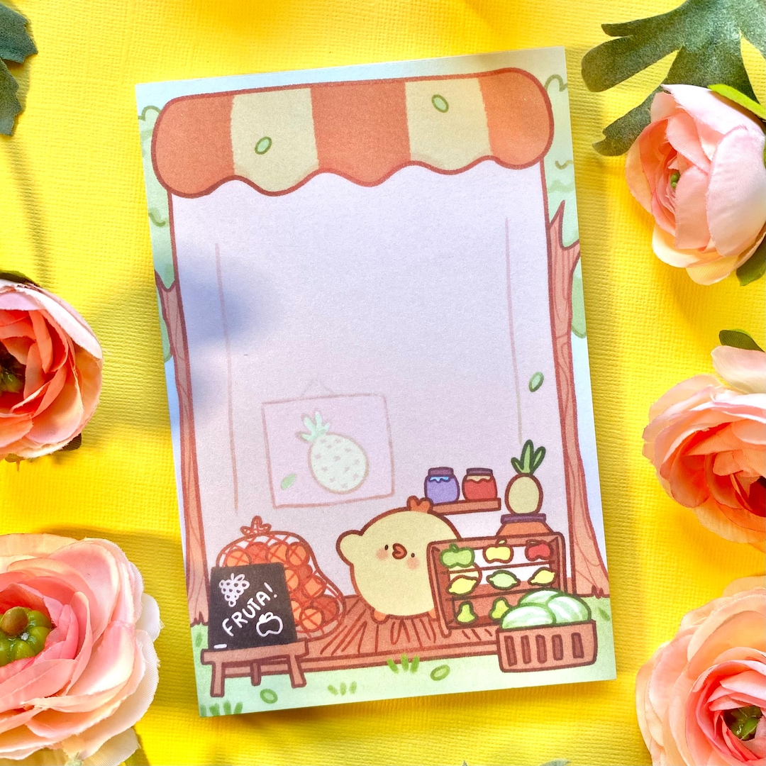 Pipa Fruit Shop Memo Pad | Cute Stationery - Etsy