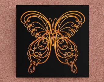 Gold Butterfly Wall Art - Etsy