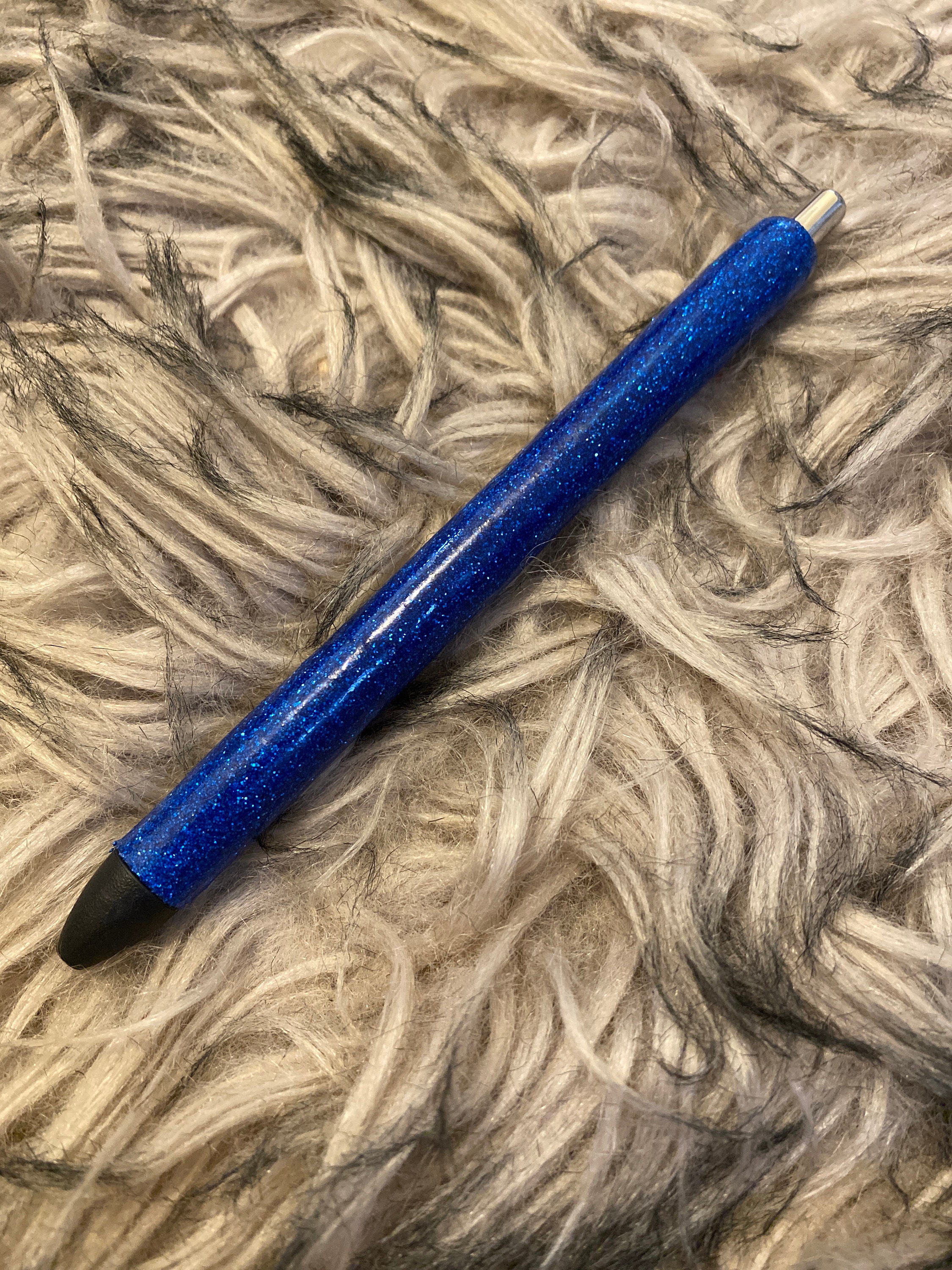 Royal blue glitter epoxy inkjoy gel pen | Etsy