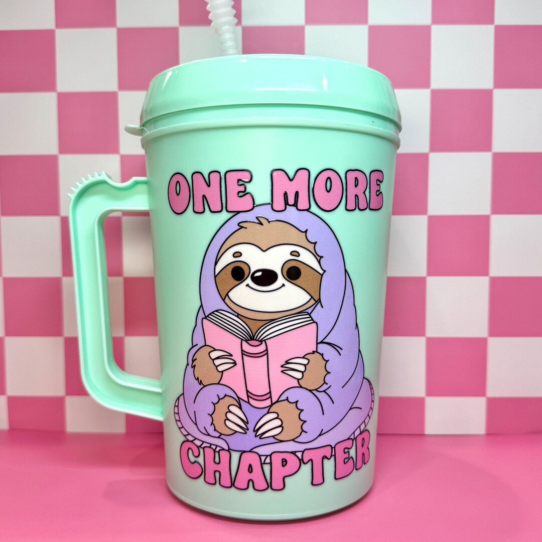 One More Chapter Mug: 34oz Insulated Trucker Mug - Bookish Reader Gift ...