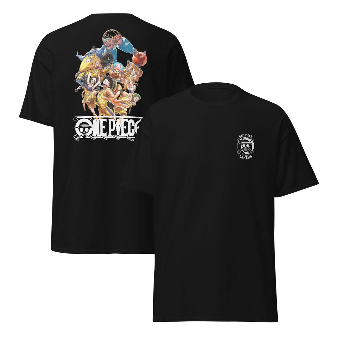 ONE PIECE X LAKERS Collab Basketball Anime T-shirt - Etsy