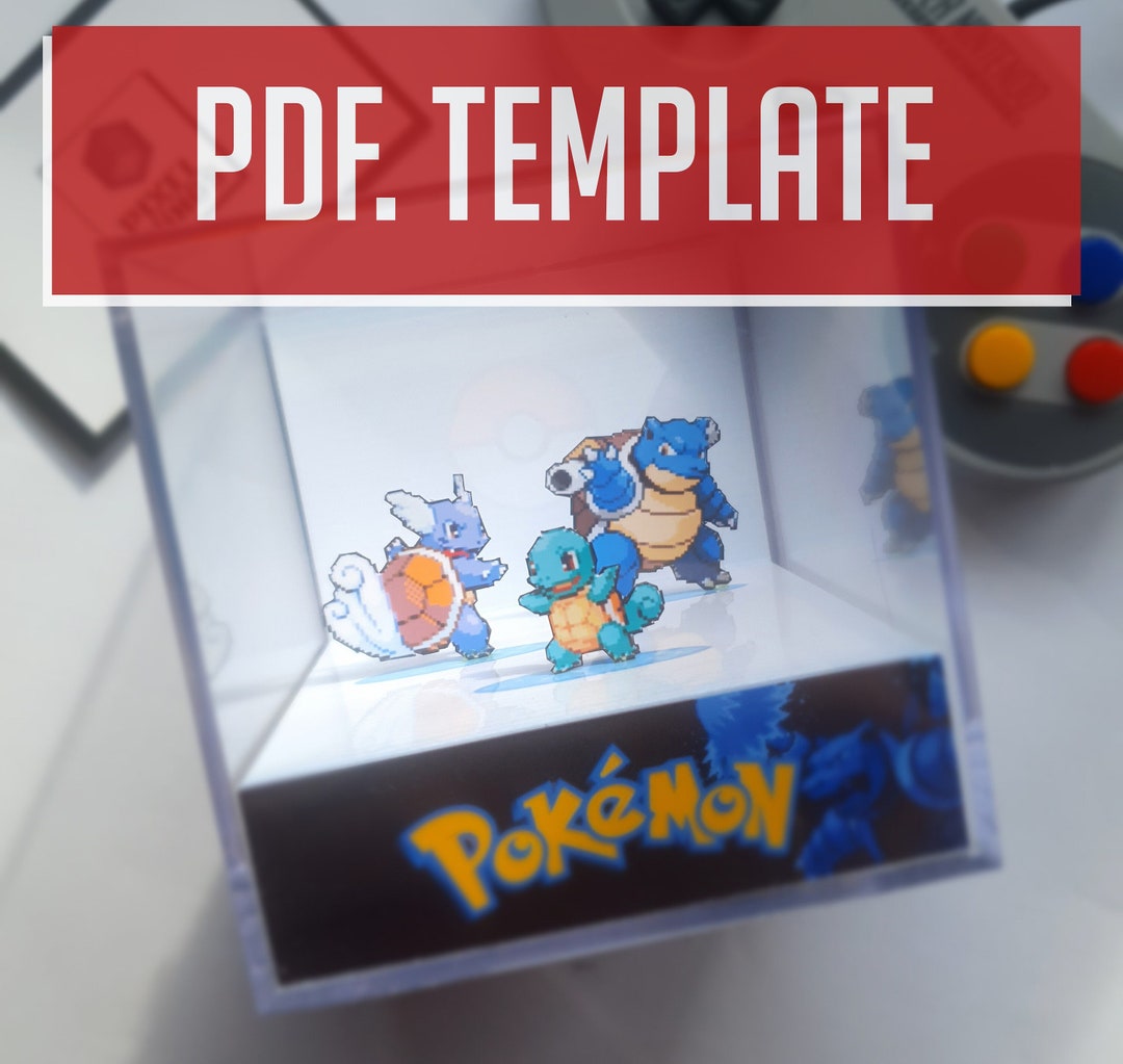 Template Pokémon Squirtle Evolution - Etsy