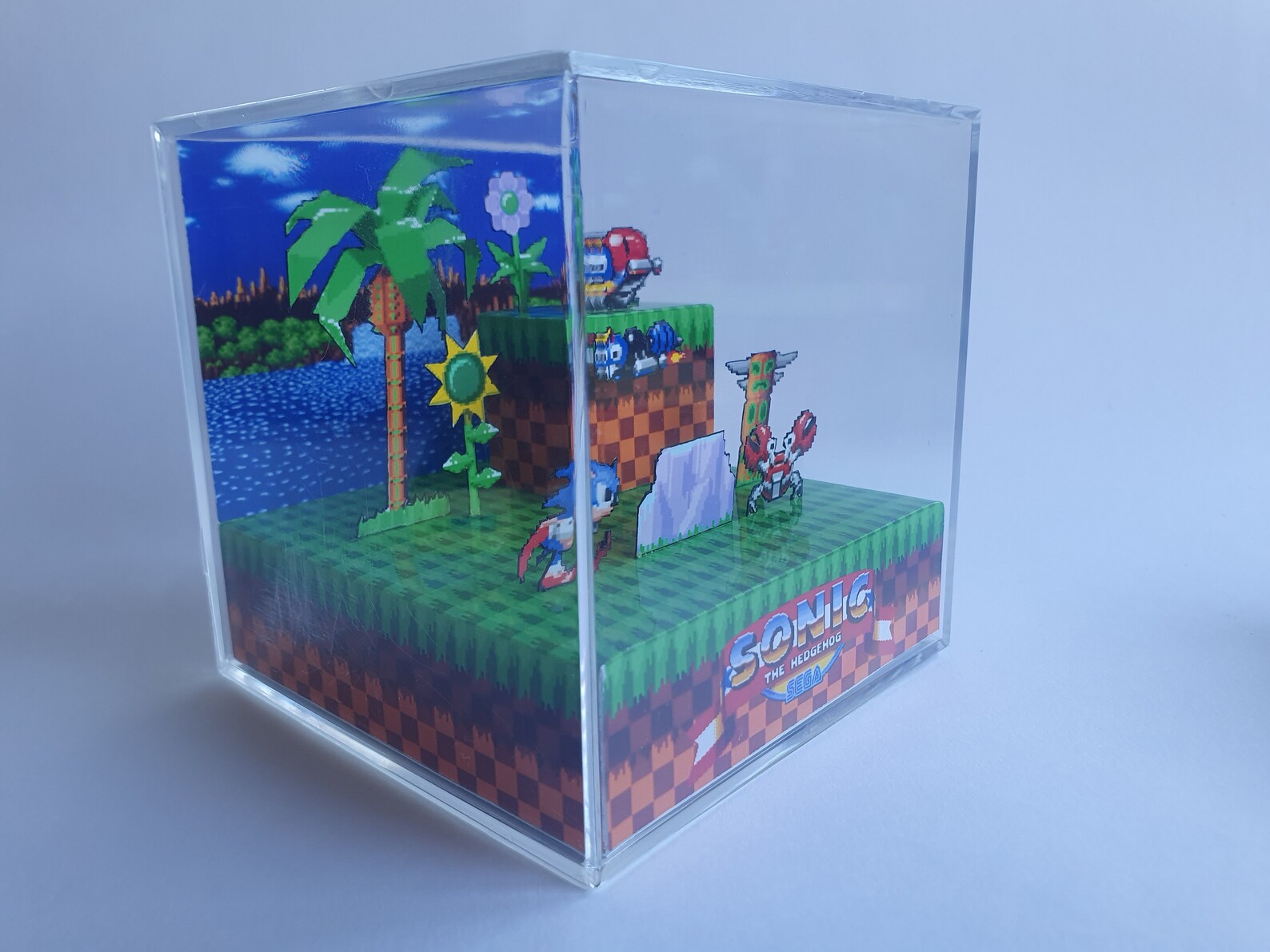 Sonic the Hedgehog MegaDrive Cube Diorama - Etsy España