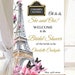 Paris Welcome Sign, French Guest Poster, Eiffel Tower Centerpiece ...