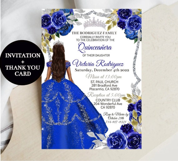 Blue Quince Invitations Blue Quinceanera Invitation Images Free